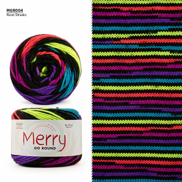 Merry Go Round Knitting Yarn - Knitting Happiness