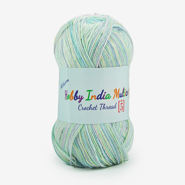 Hobby India Multicolor Crochet Thread - Knitting Happiness