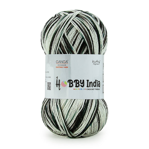 Hobby India Multicolor Crochet Thread - Knitting Happiness