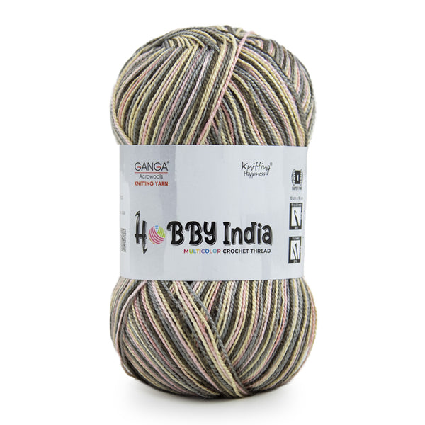 Hobby India Multicolor Crochet Thread - Knitting Happiness