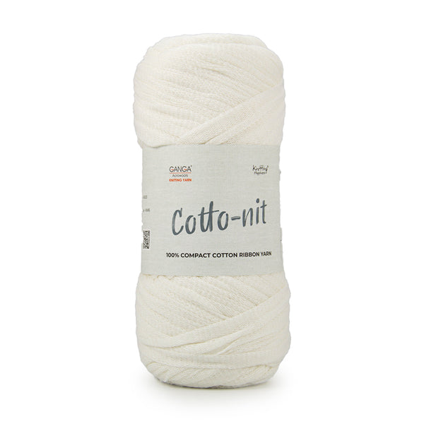 Cotto-nit Compact Cotton Ribbon Yarn - Knitting Happiness